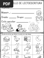 Cuadernillo Repaso Lectoescritura Segundo Grado Primaria | PDF
