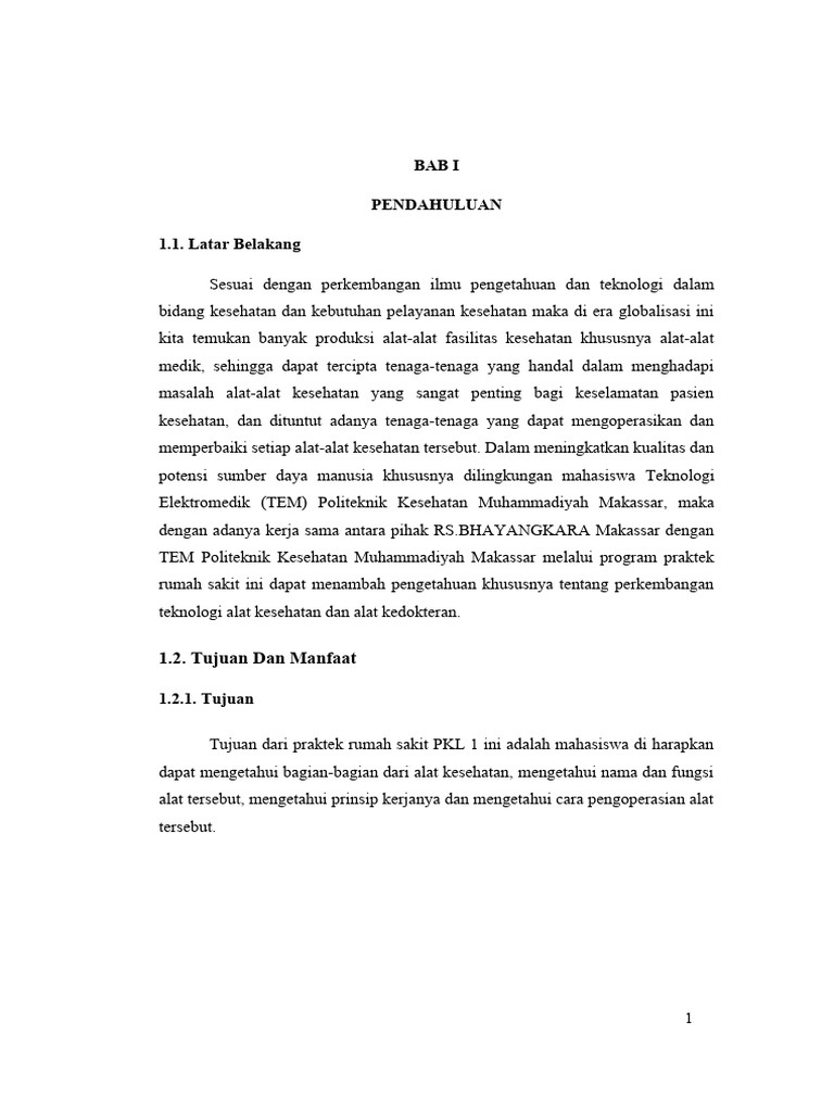 Laporan RS - Bhayangkara Fariz | PDF