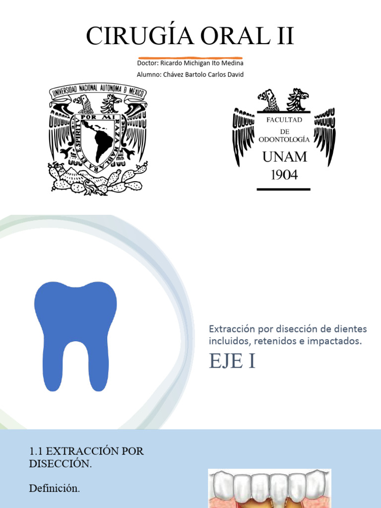 Cirugía Oral II - Eje 1 | PDF