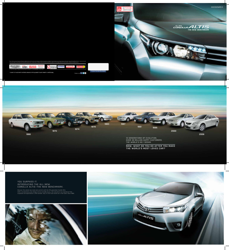 2014 Toyota Corolla Altis Overview | PDF | Manual Transmission | Seat Belt