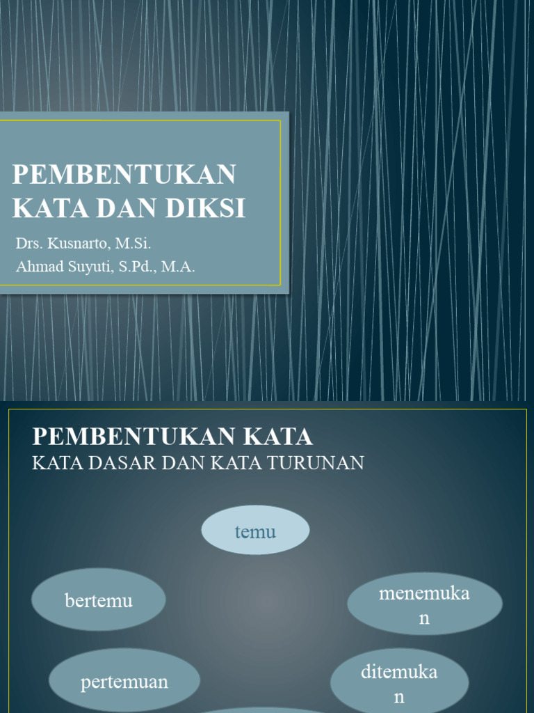 Materi 7 Pembentukan Kata Dan Diksi | PDF