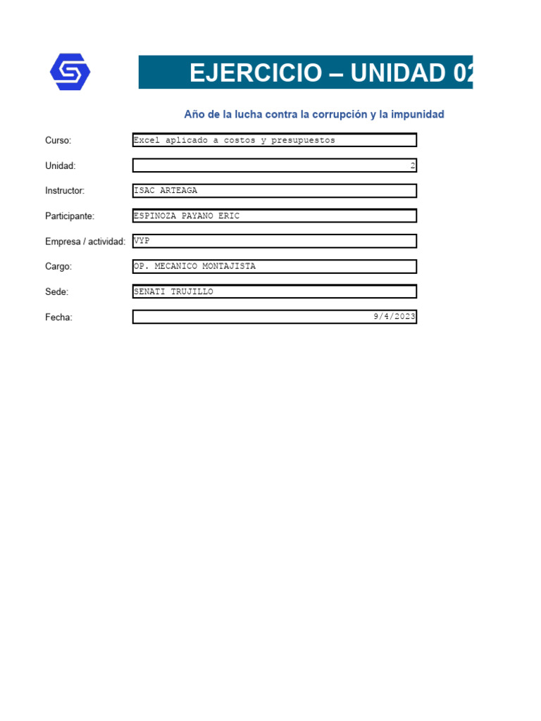 Ejercicio - U2 - Referencias Mixtas | PDF