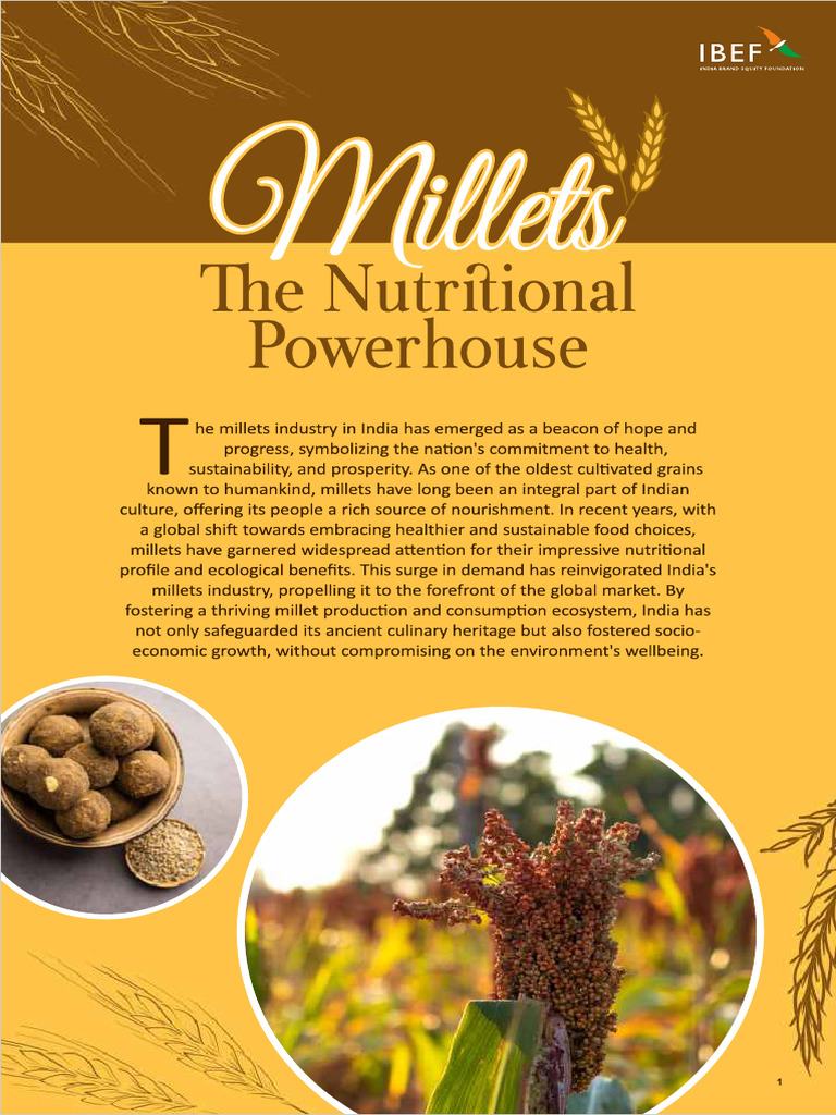 Millets The Nutritional Powerhouse | PDF