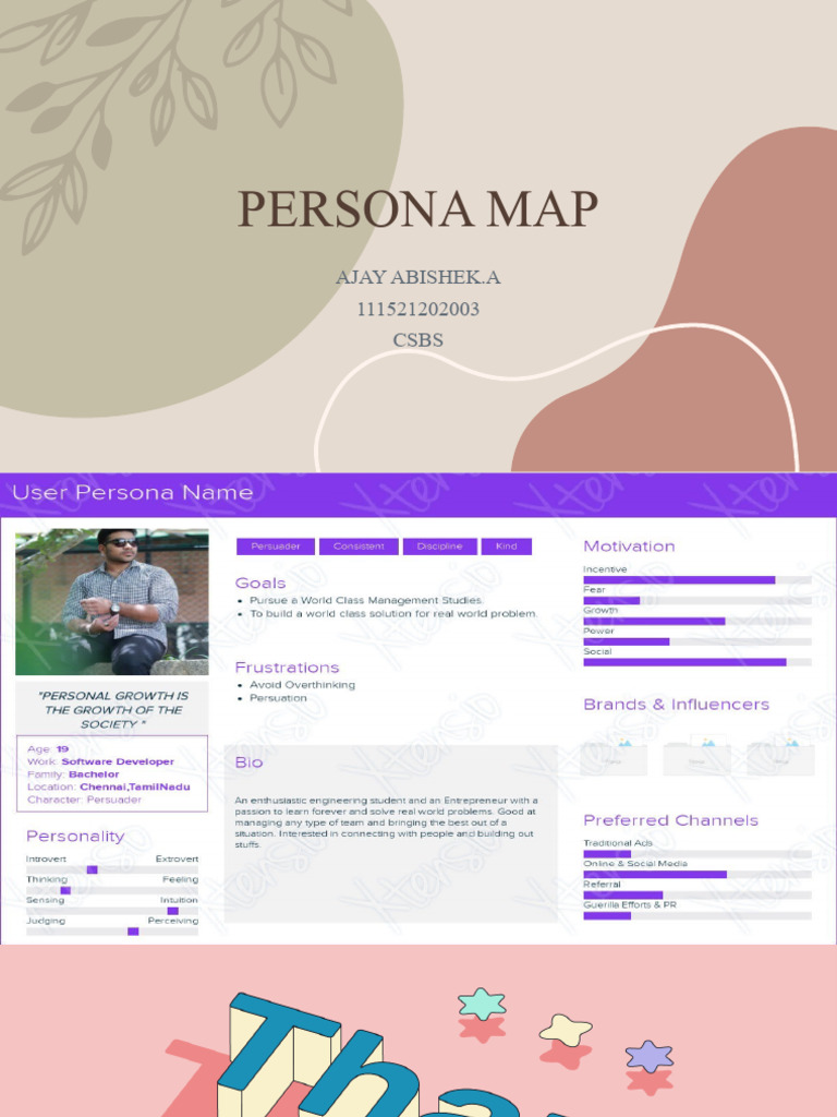 Persona Map Assignment 2 | PDF