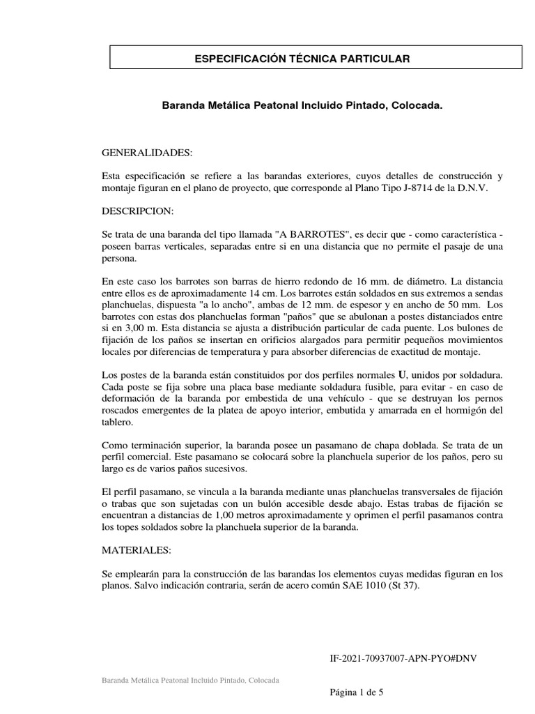 BARANDA METALICA | PDF