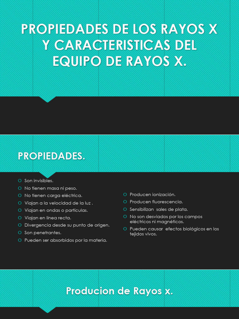 Propiedades y características de rayos X | PDF | Rayo X | Electrón