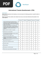 Trauma Screening Questionnaire | PDF