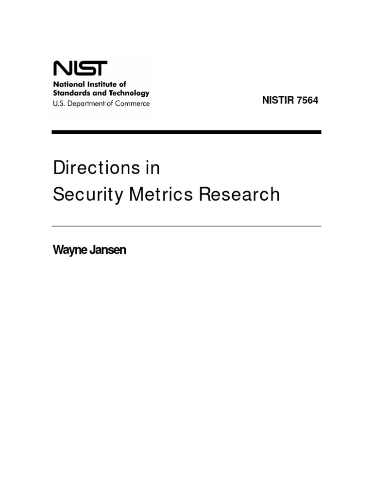 Nistir 7564 | Download Free PDF | National Institute Of Standards And ...