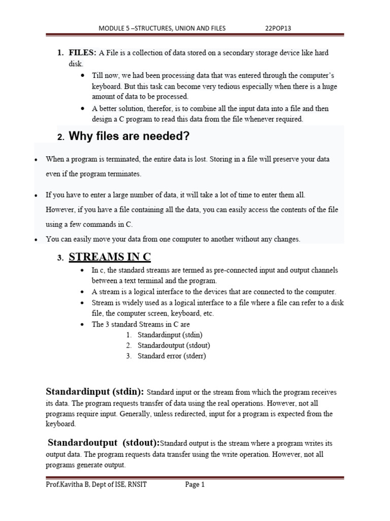 Module5 Files | Download Free PDF | Computer File | Data Management