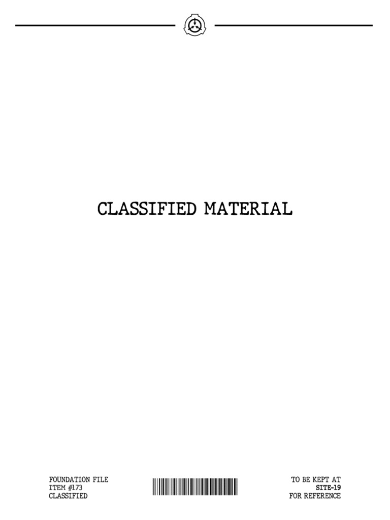 SCP-173 Physical-1247 | PDF