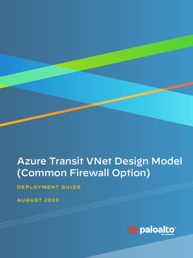 Azure Transit Vnet Deployment Guide Common Firewall Option | PDF ...