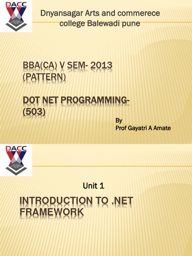 Dot Net | PDF | Programming | Constructor (Object Oriented Programming)