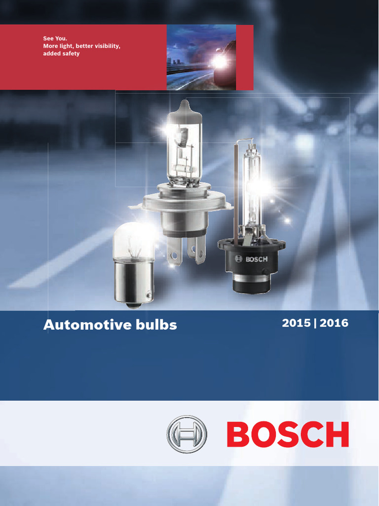 BOSCH 灯泡 | PDF | Headlamp | Incandescent Light Bulb