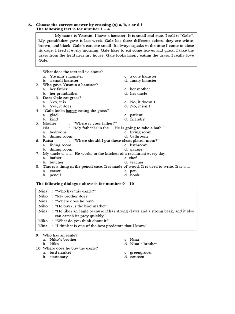 Bahasa Inggris Kelas 7 Sem 2 Pdf Room Home