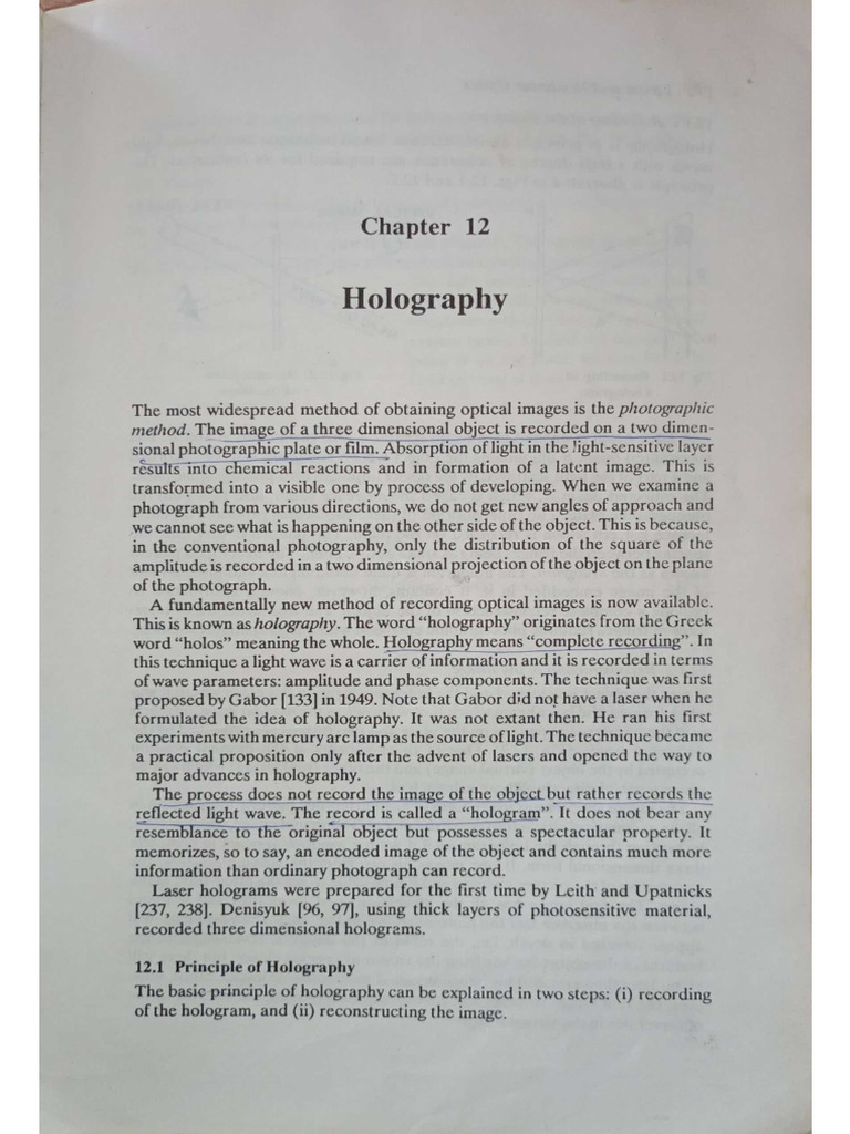 Holography | PDF