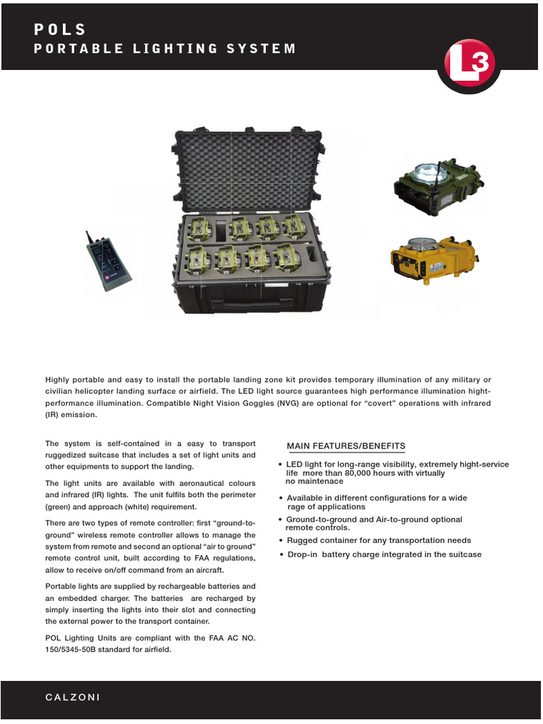 POLS Portable Lighting System | PDF | Electrical Engineering | Information And Communications ...