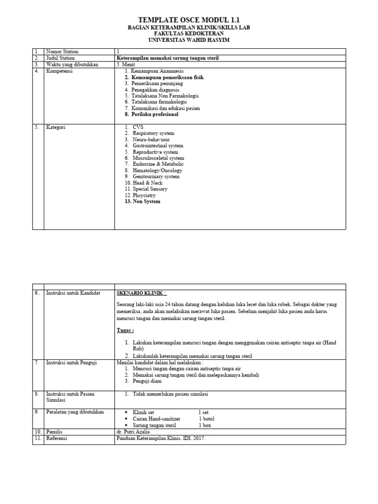 Contoh Tamplate | PDF