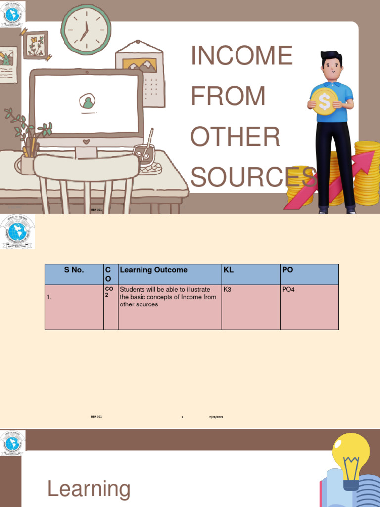 Income From Other Sources | PDF | Expense | Tax Deduction