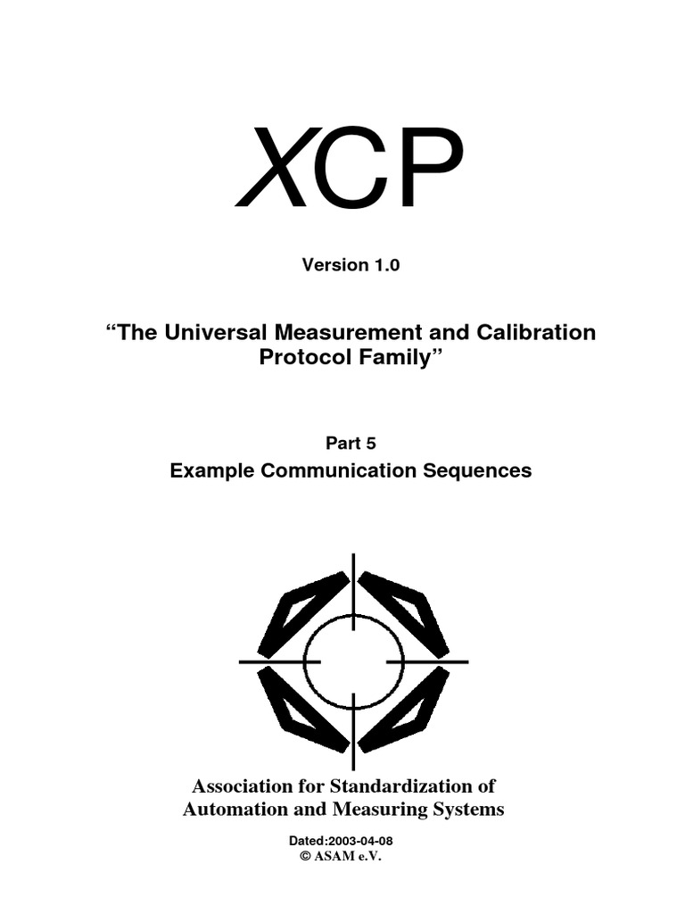 XCP - Part 5 - Example Communication Sequences - 1.0 | PDF | Internet Protocol Suite ...