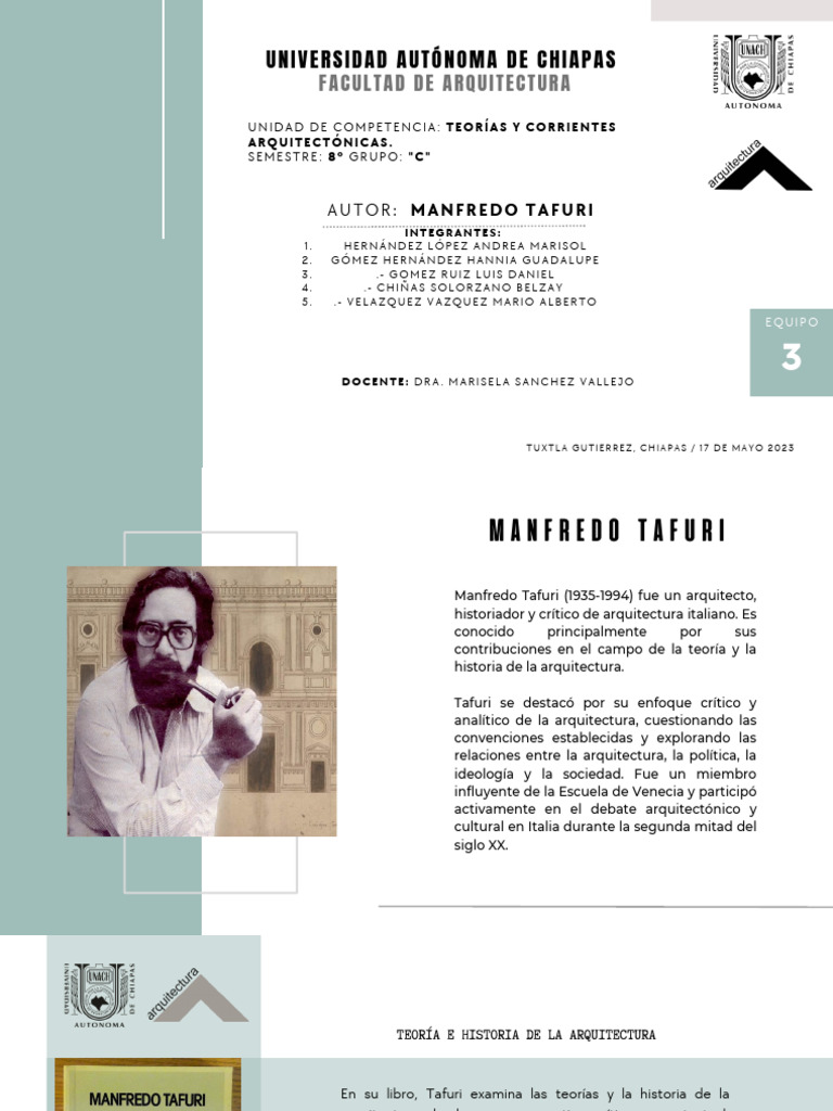 Teorías de Manfredo Tafuri en Arquitectura | PDF | utopía | Publicación
