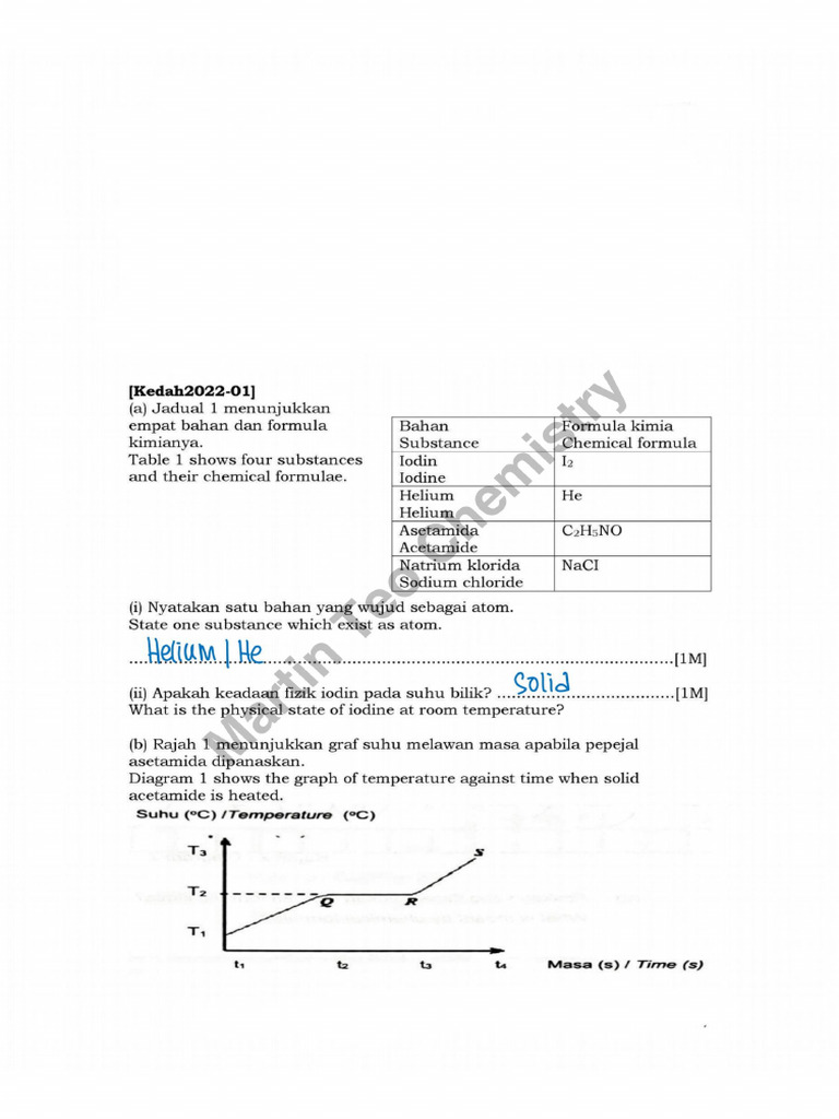Form 4 Chemistry Chapter 2 Lesson 3 | PDF