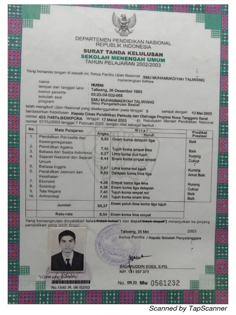 Transkrip Nilai Pdf 