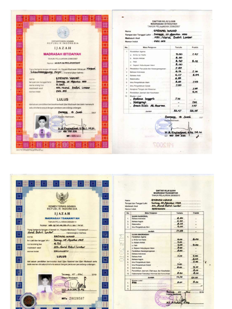 Dokumen Ijazah Endang | PDF