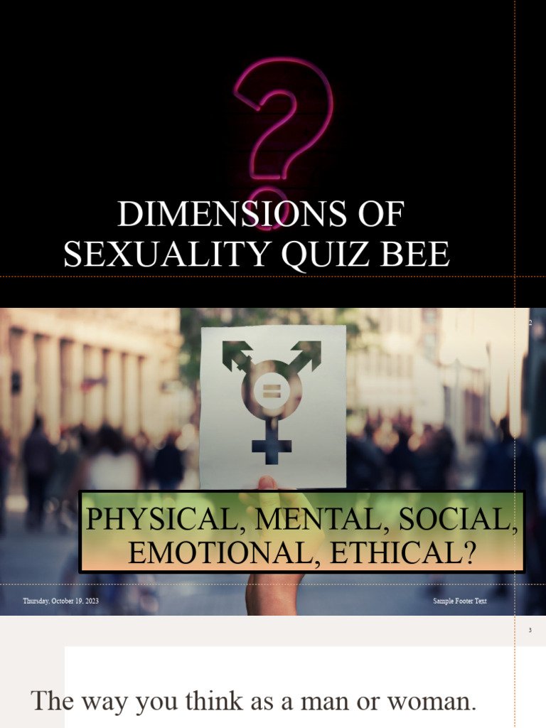 Gender and Human Sexuality Quiz Bee | PDF | Intimate Relationships ...