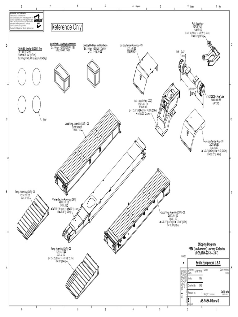 9634-03 Rev 0 LB Shipping Diagram | PDF | Vehicles | Manufactured Goods