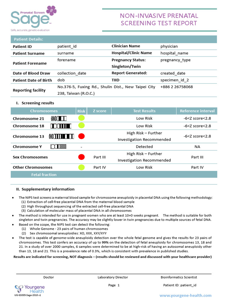 Sage SCA Example Screening Report | PDF | Mammalian Pregnancy ...