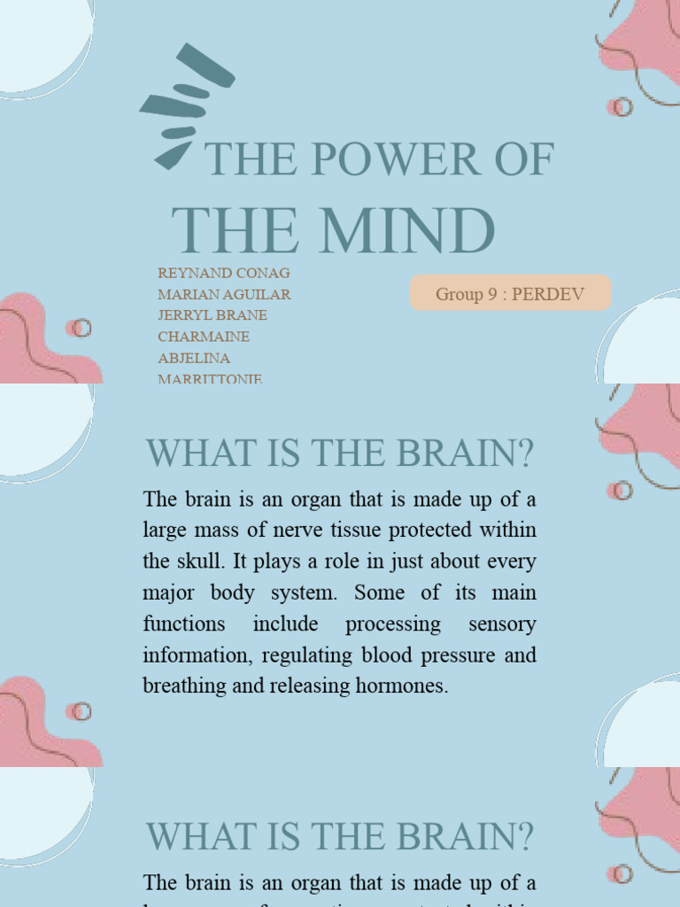 11 Humss B Perdev Group 9 Brain Theory - 20231017 - 100244 - 0000 | PDF | Neuroscience | Psychology