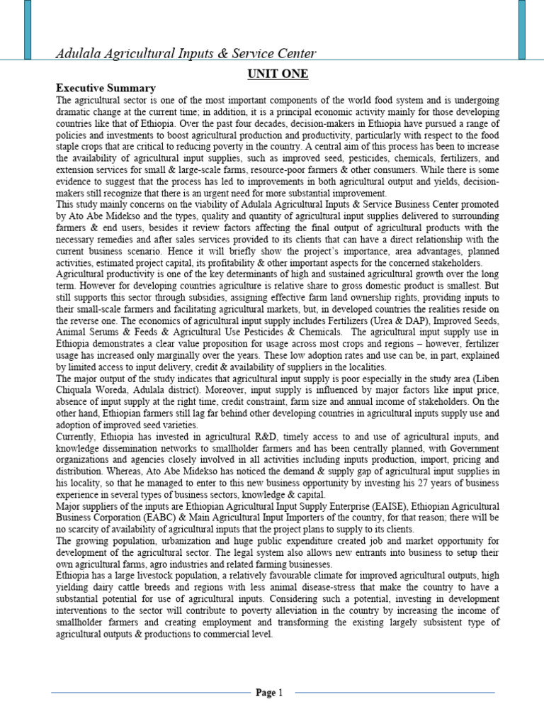 1st Paper | PDF | Agriculture | Economic Growth