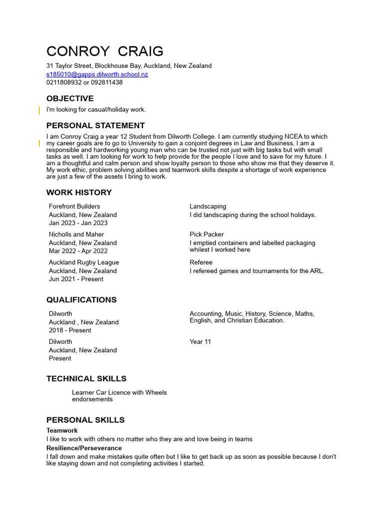 Conroy - Craig-CV | PDF | Cognitive Science | Behavior Modification