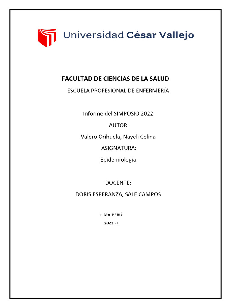 Informe Del Simposio | PDF