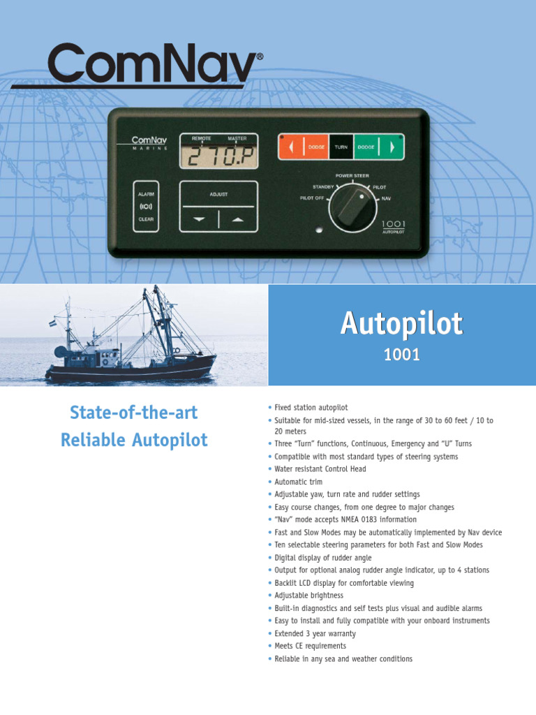 ComNav 1001 Autopilot | PDF | Magnetometer | Compass