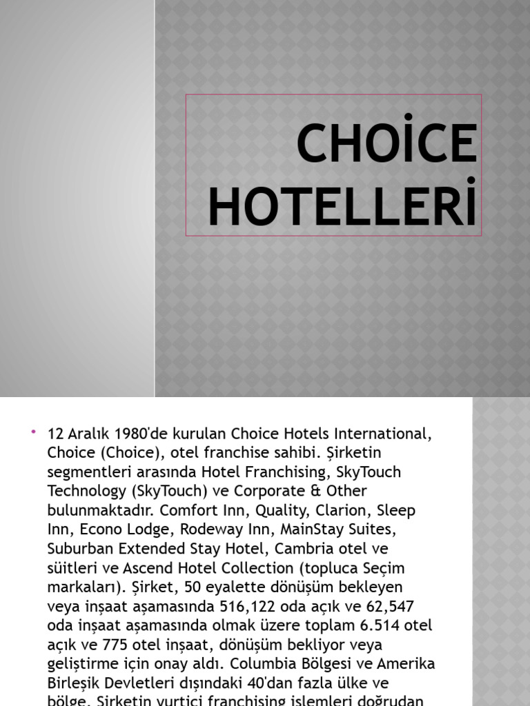 Choice Sunum | PDF