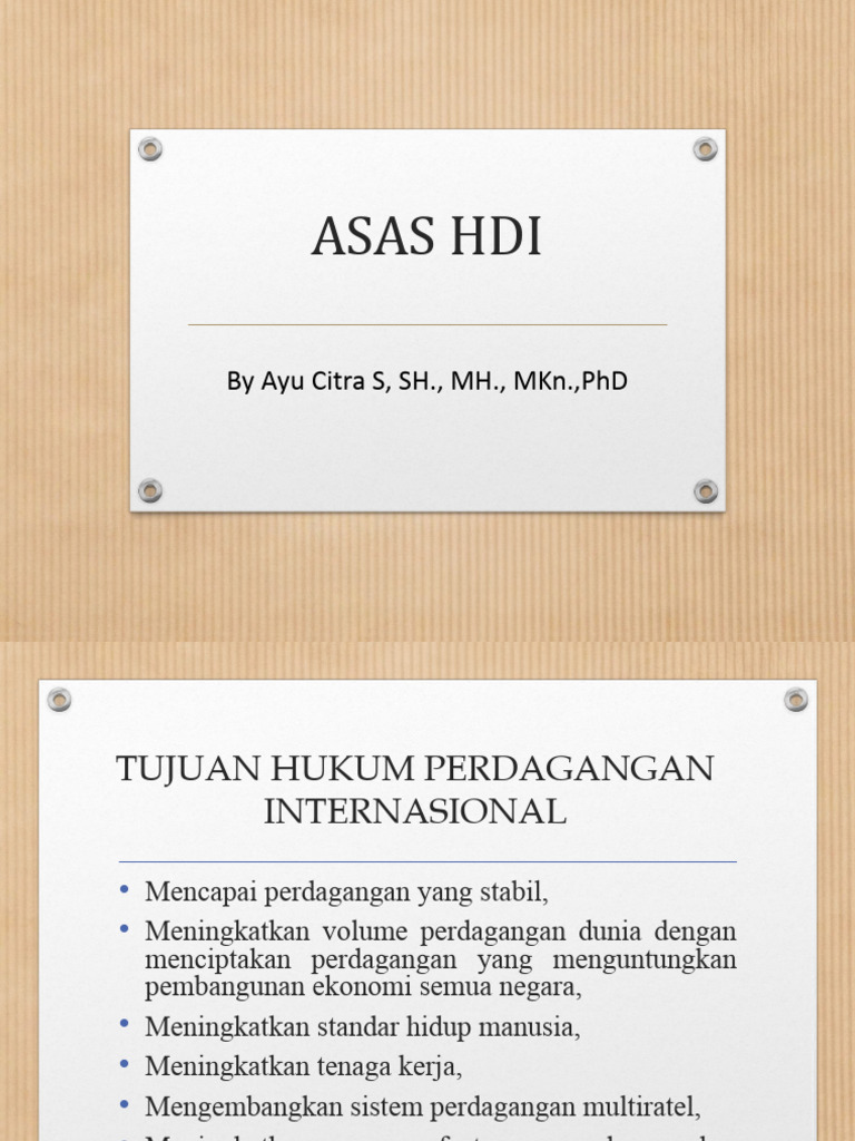 Asas Hdi | PDF