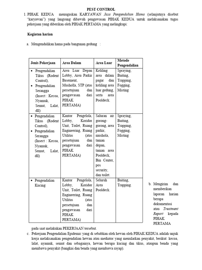Tugas Pest Control | PDF