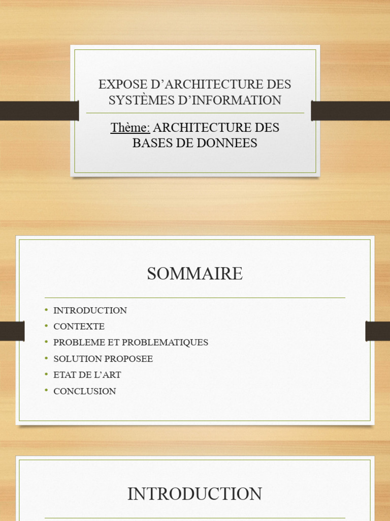 Expose D'architecture Des Système D'information | PDF