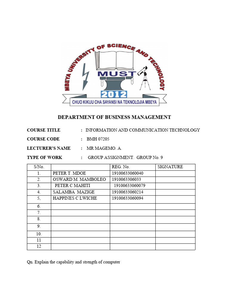 Capability and Strength of Computer | PDF | Reliability Engineering | Error