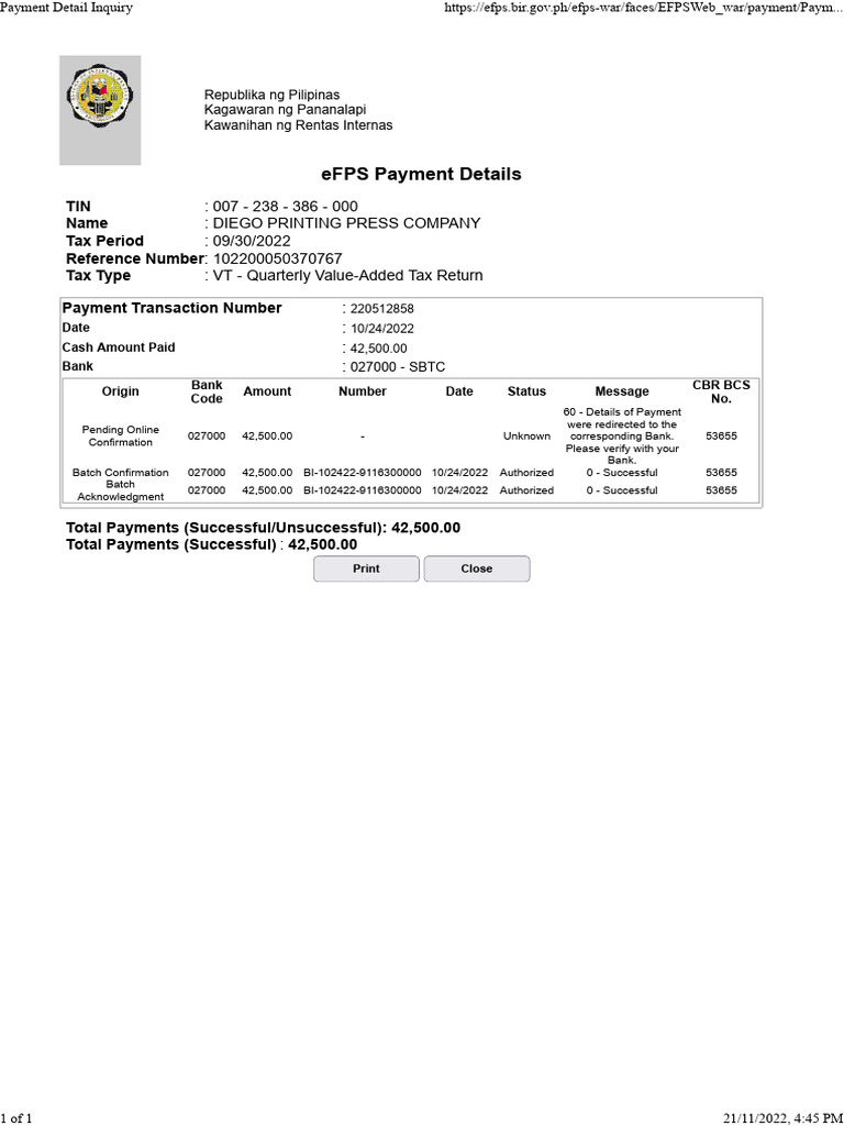 Payment Detail Inquiry Sept Pdf Trade Market Economics