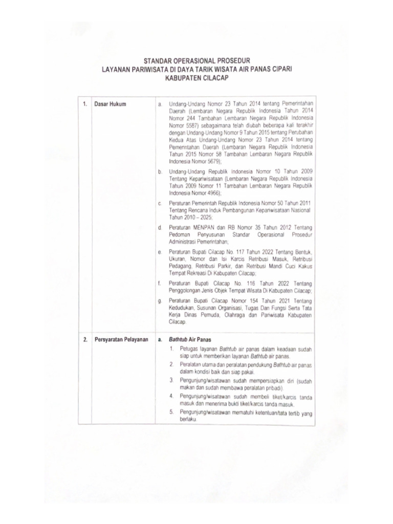 Penjelasan Sop 1 | PDF