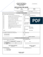 Civil Service Form No.6 Revised 2020 Application For Leave 1 | PDF ...