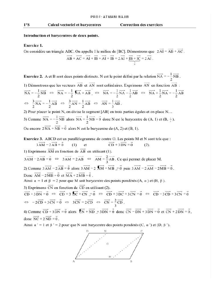 Barycentre | PDF