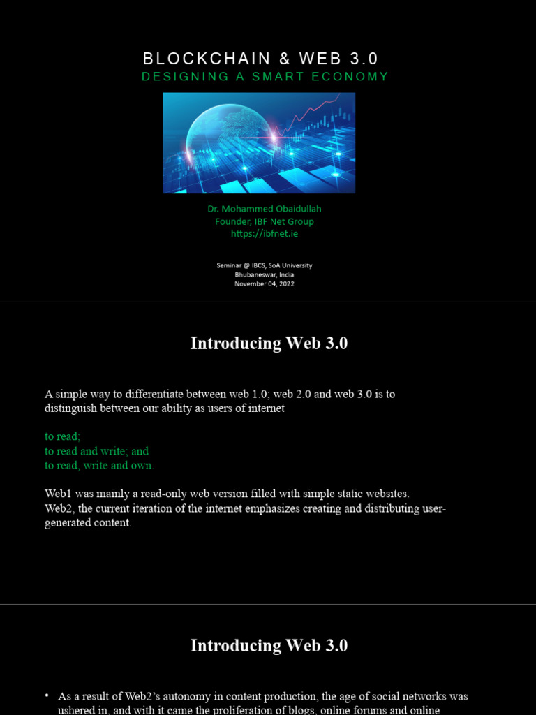 Designing A Smart Economy With Web 3 0 Pdf