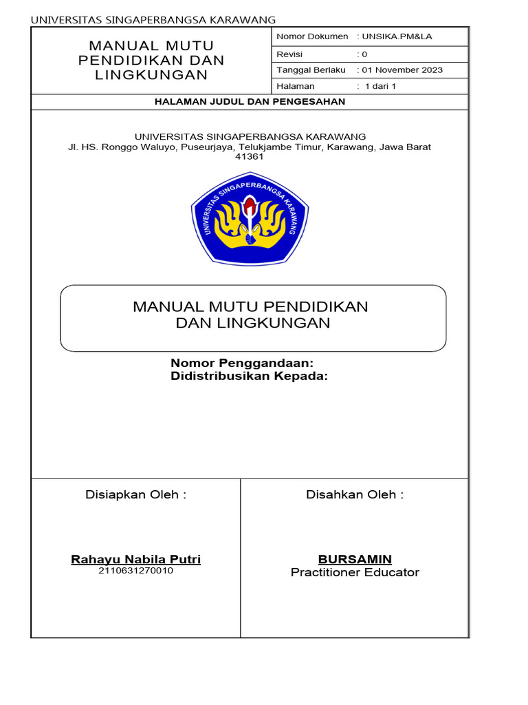 Penyusunan Dokumen SML | PDF