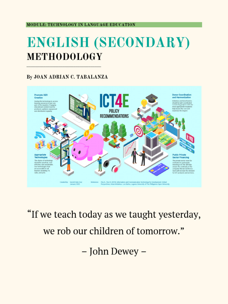 Module - Technology in Language Education | PDF | Educational Technology | Language Education