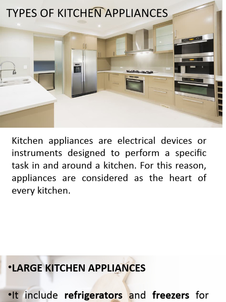 Types of Appliances | PDF