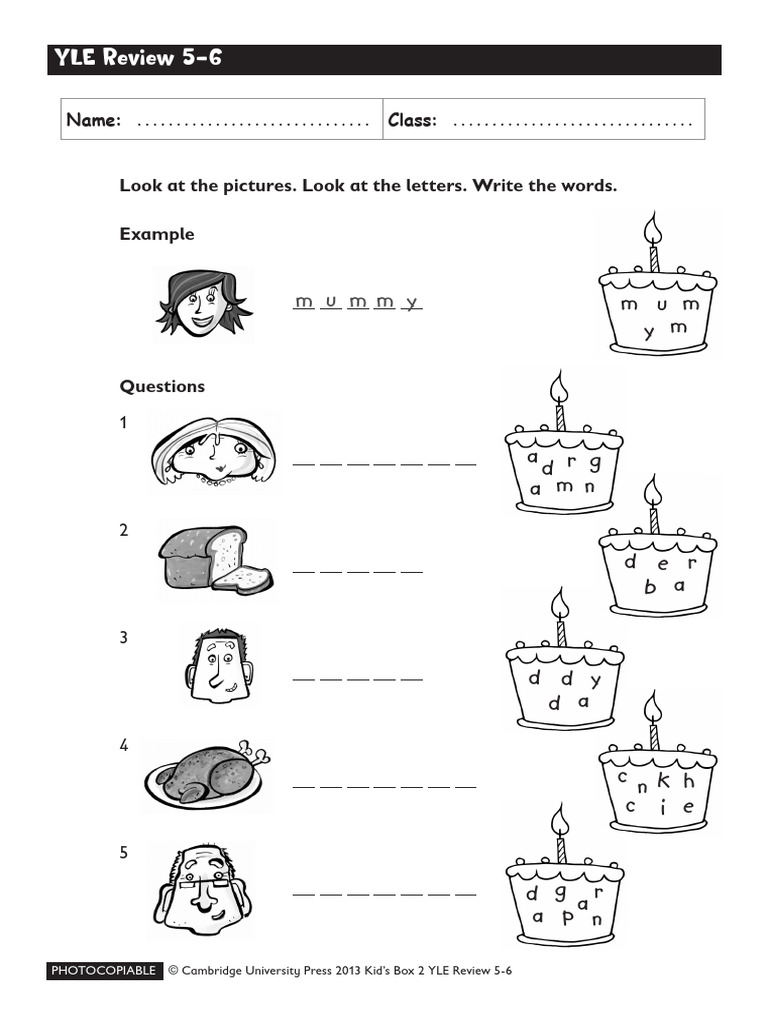 U5 6 Yle Review Test | PDF