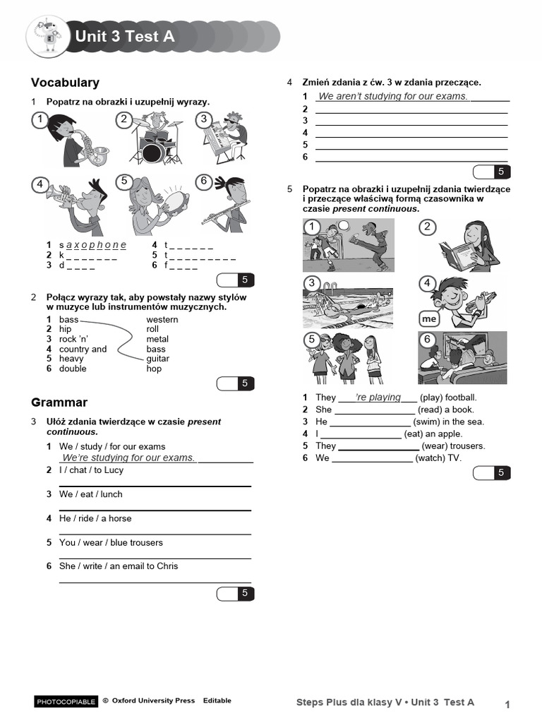 10 - Steps Plus Dla Klasy V U3 A | PDF